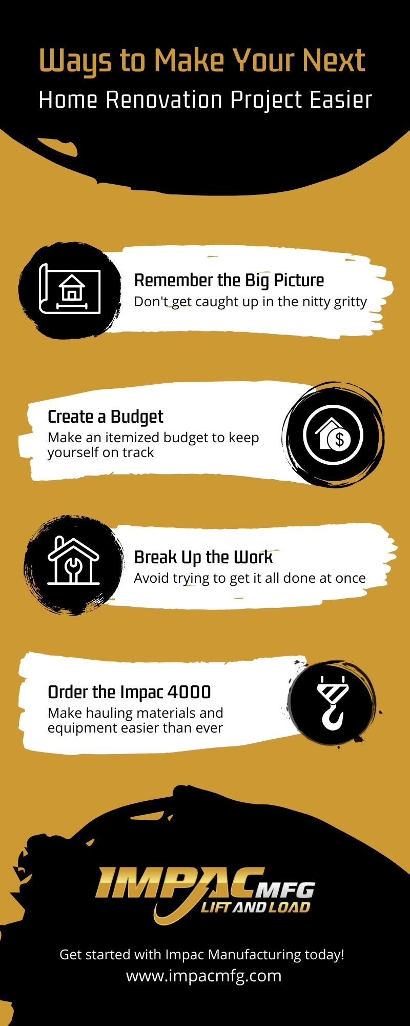 Ways to Make Your Next Home Renovation Project Easier - Impac Manufacturing